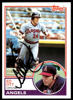1983 Topps Baseball Ed Ott Auto California Angels #131 Signed | eBay