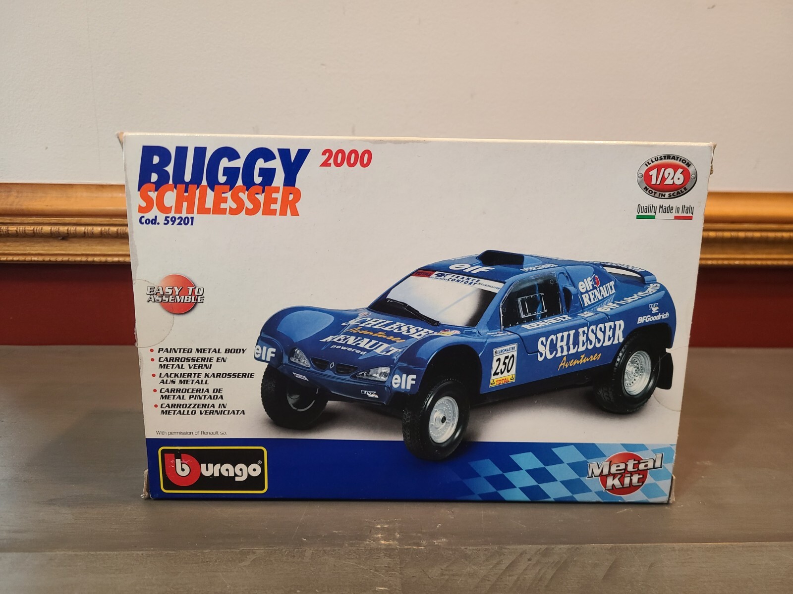 Vintage Burago 2000 Buggy Schlesser 1/26 Diecast Metal Model Car Kit ...