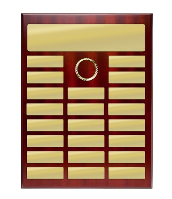 Perpetual Trophy Plaque Timber 380x305mm (inc 22 plates) Engraved | eBay