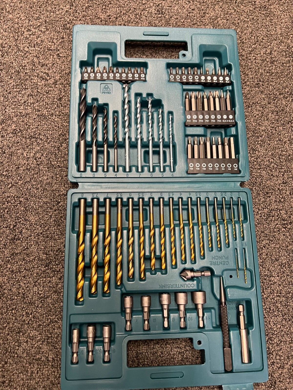 Makita B-49373 75-Piece Metric Drill and Impact Bit Set 88381464772| eBay