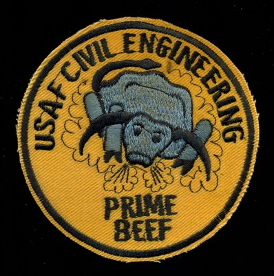 USAF CES Prime Beef Civil Engineering Patch S-15A | eBay