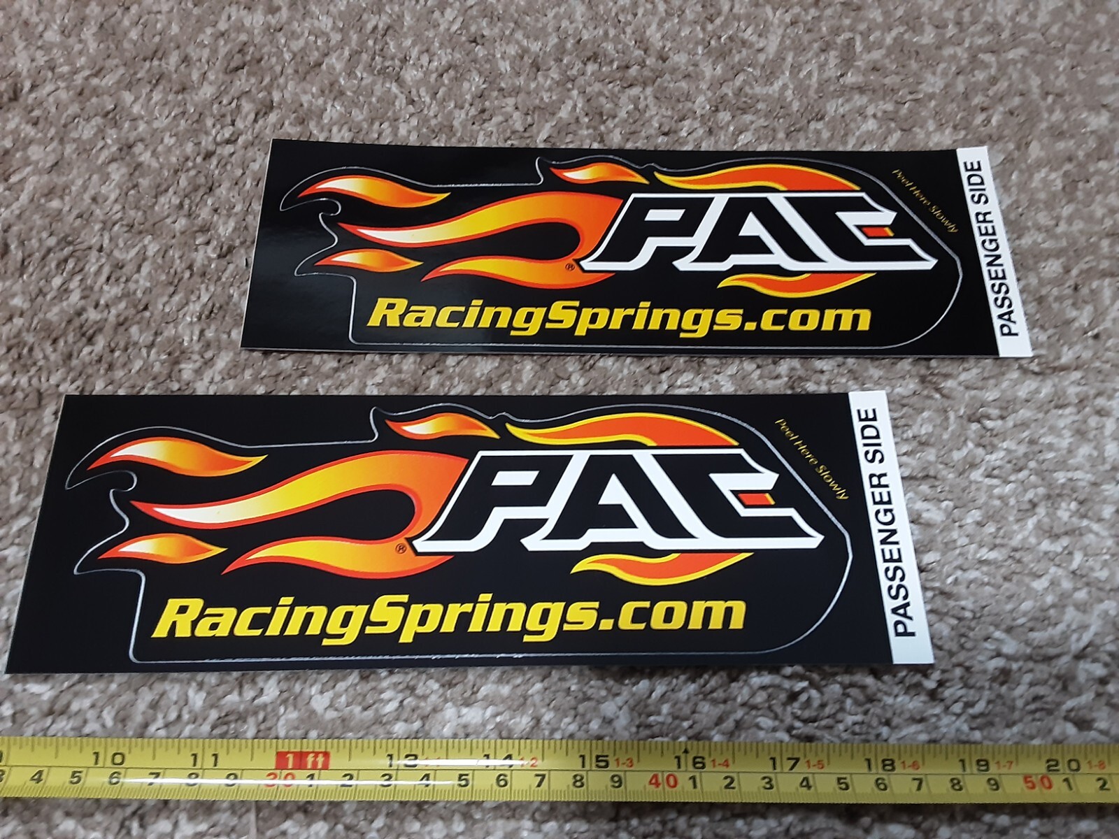 Lot of 2 PAC Racing Valve Springs Decals Stickers Nascar NHRA PDRA ...