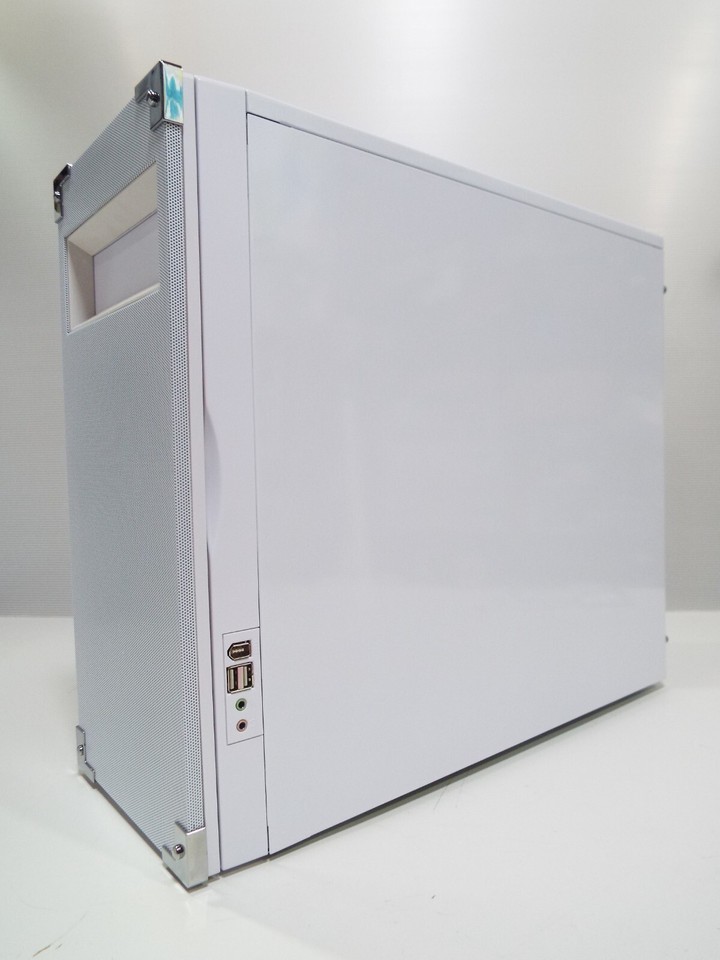 AOpen Pure white ATX Mid Tower Computer Case PC Chassis Desktop Vintage ...
