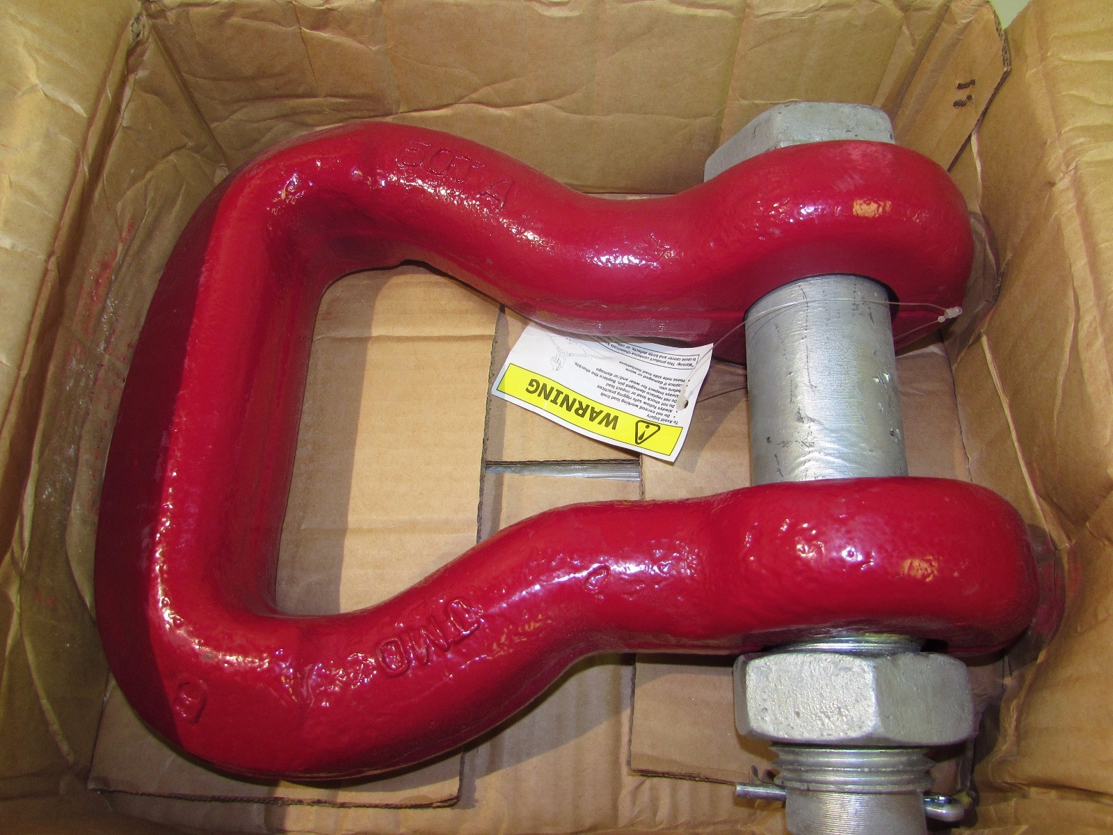 DAYTON 4EGC2 CARBON STEEL 2-3/4" WEB SHACKLE W/ SAFETY PIN 100,000 LB ...