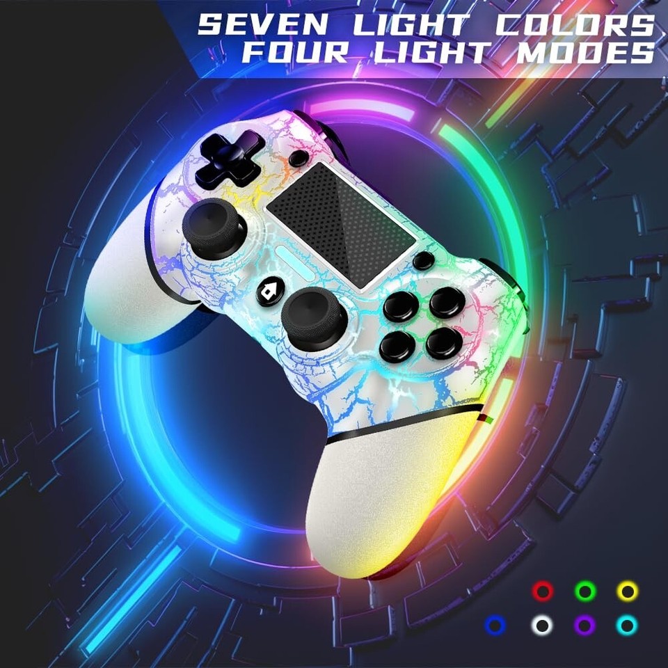 Custom Design Color Light RGB Wireless Controller for PS4 console ...