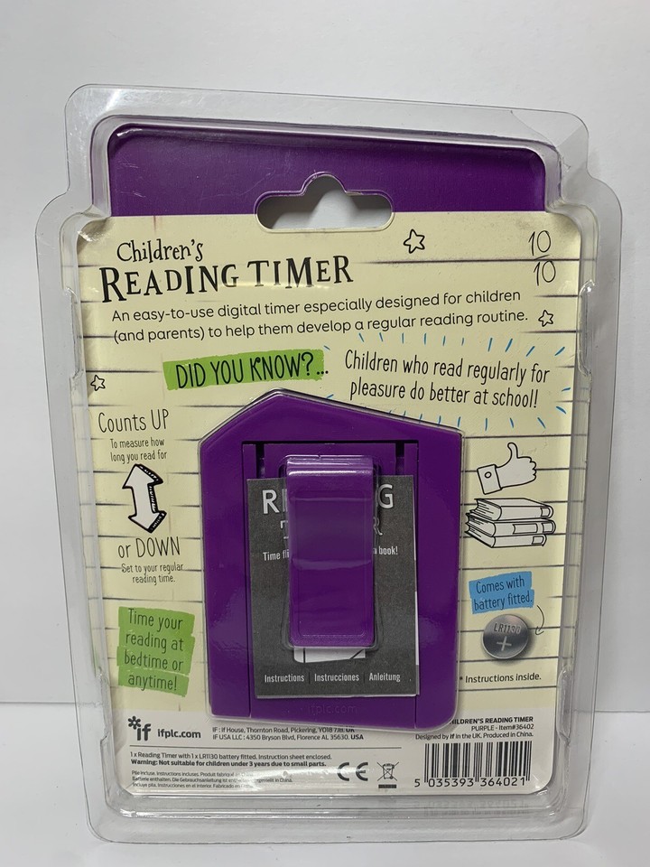 Children's Reading Timer | Study Tool | Librarian | Book Lover Gift ...