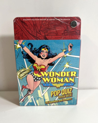 DC Wonder Woman Pop Quiz Trivia Deck 195 Questions NEW (5 1/2" X 3 3/4 ...