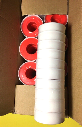 100 ROLLS PTFE TEFLON PLUMBING PIPE THREAD SEAL TAPE 1/2" x 520" - 43 ...