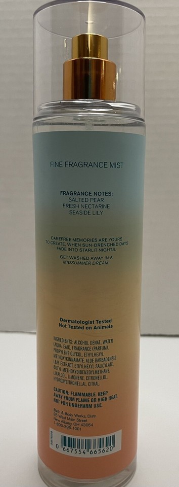 Bath and Body Works Midsummer Dream Fine Fragrance Mist 8oz ...