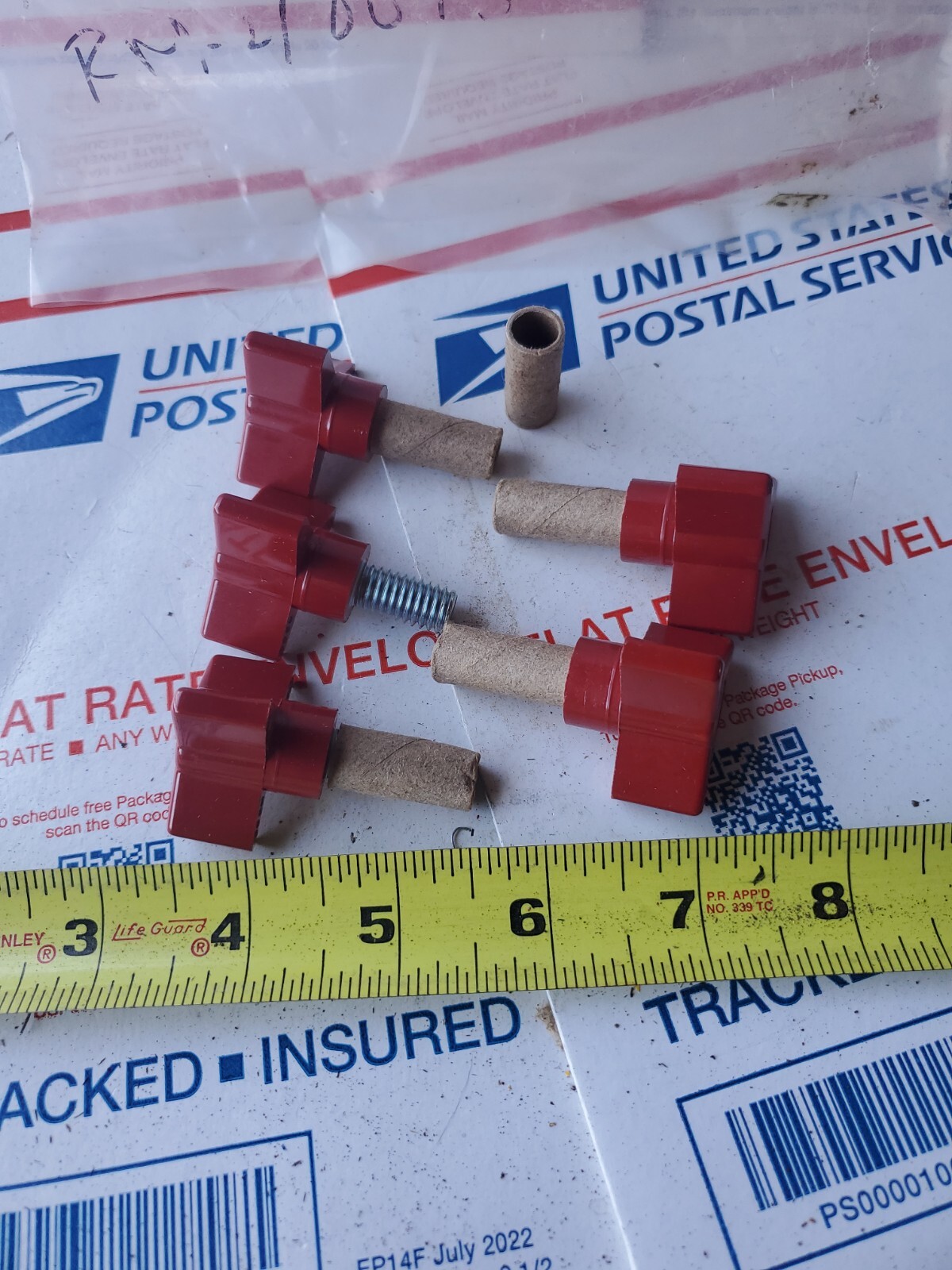 Replacement 3-Arm Tri-Wing Red Knobs for RELS AMMCO®* Brake Lathes LOT ...