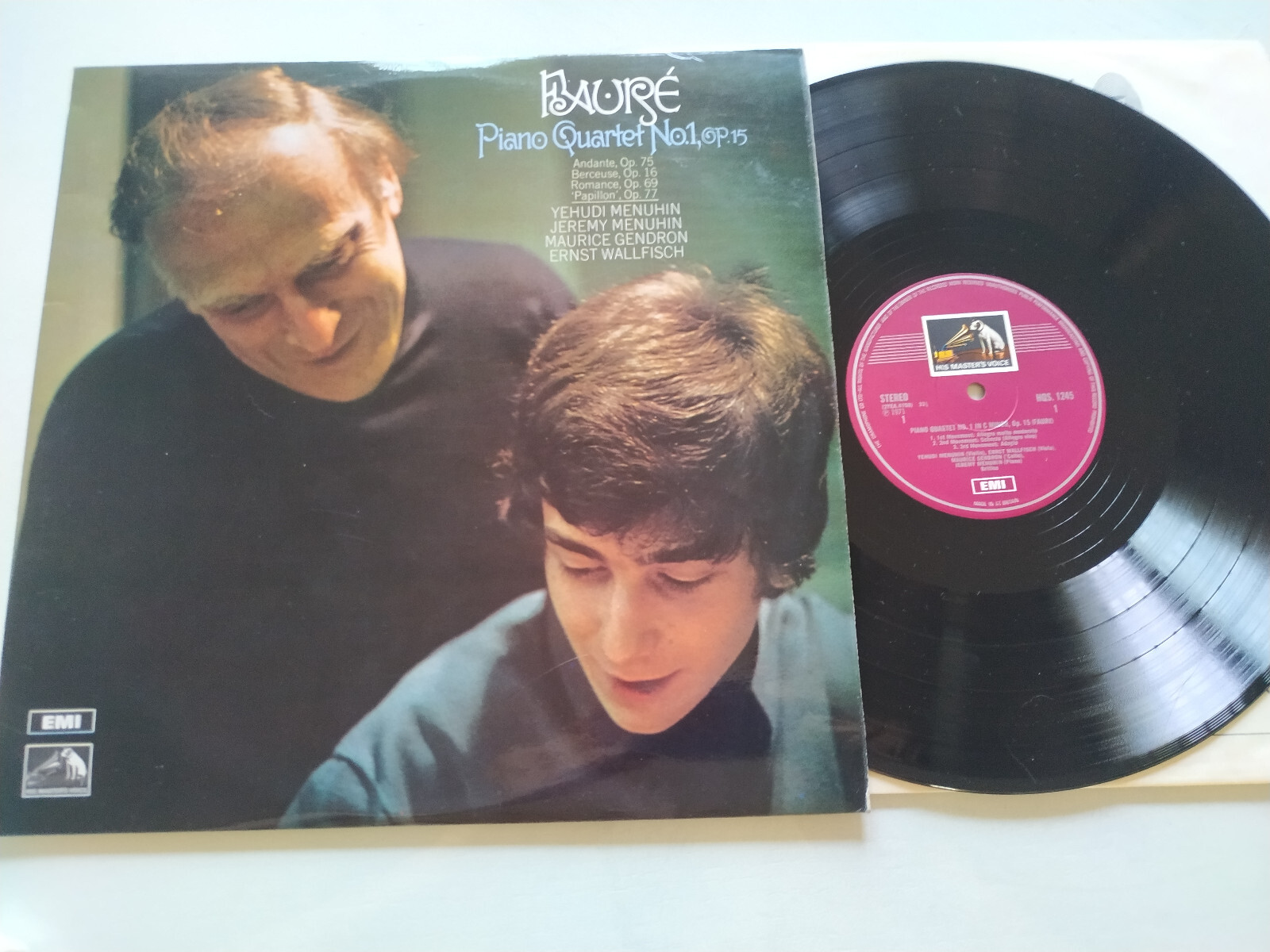 Faure Piano Quartet No 1 Yehudi Jeremy Menuhin 1971 EMI - LP 12" Vinyl ...