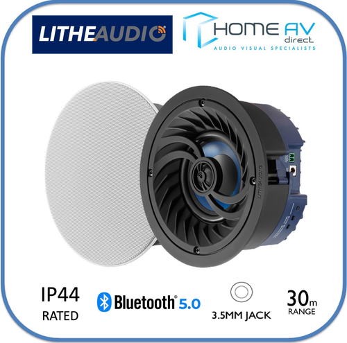 Lithe Audio LBT4 Wireless Bluetooth Ceiling Speakers Kitchen Bathroom 4 ...