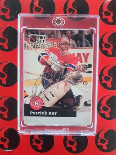 1991-92 Patrick Roy Pro Set Silver Ink Rare /1000 #125 Montreal Hard Sign UD | eBay