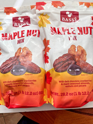 Bassé Maple Nut Mix with Dark Chocolate Dried Cranberries 28.2 Oz each ...