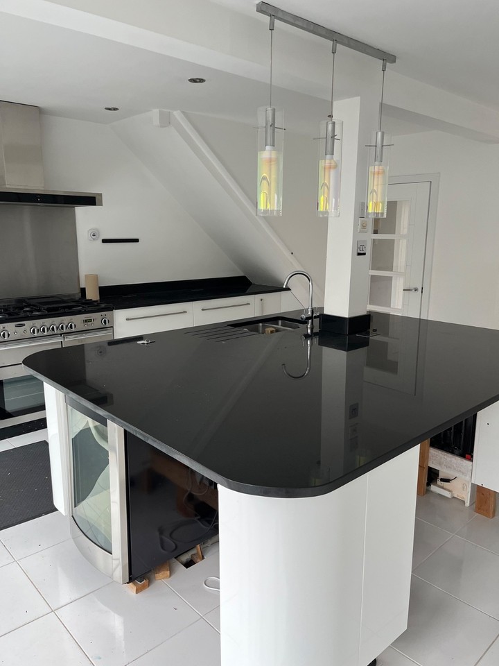 quartzite work tops & units & rangemaster gas electric cooker - buyer ...