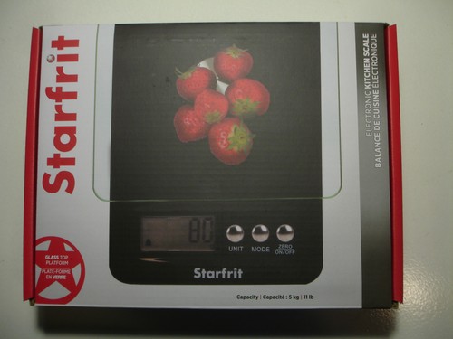 Starfrit compact 5kg 11lb food postal digital electronic scale Black Oz ...