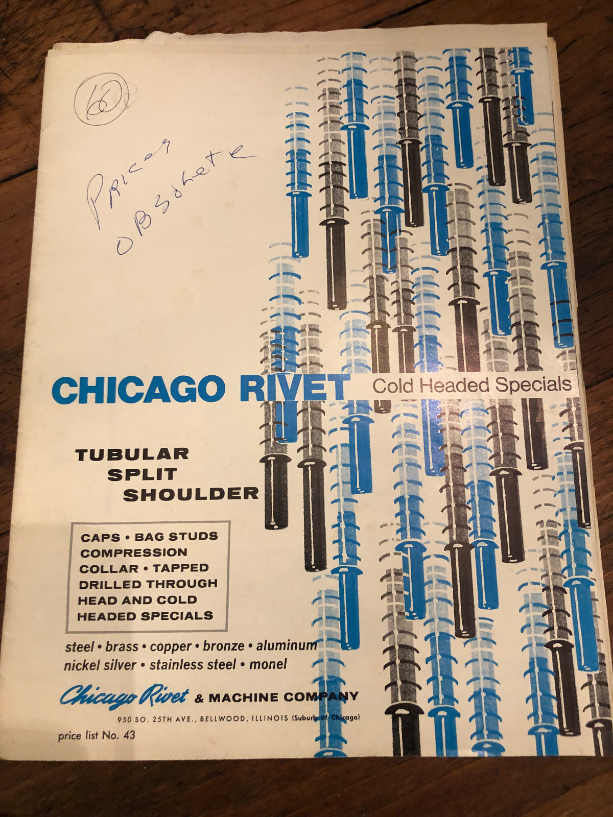 Vintage 1972 Chicago Rivet & Machine Co. Catalog | eBay