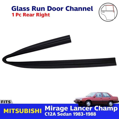 Fits Mitsubishi Mirage Lancer C12A Sedan 1983 Window Glass Run Channel ...