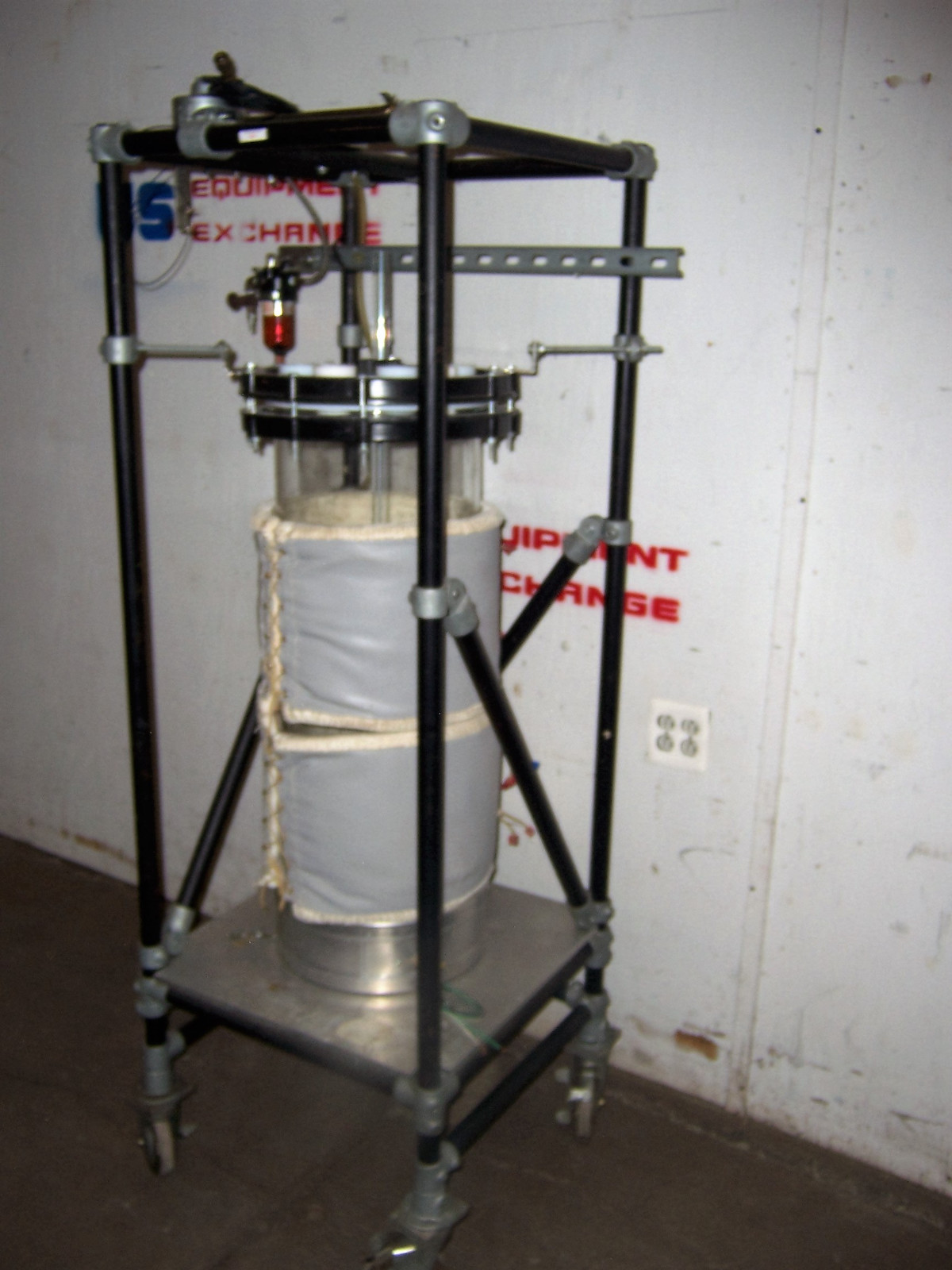 9645 GLAS-COL 50 LITER REACTOR SINGLE WALL WITH HEATING MANTLES & SOME ...