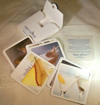 GREY GOOSE VODKA SIGNATURE COLLECTION 18 COCKTAIL RECIPES COASTERS-NEW ...