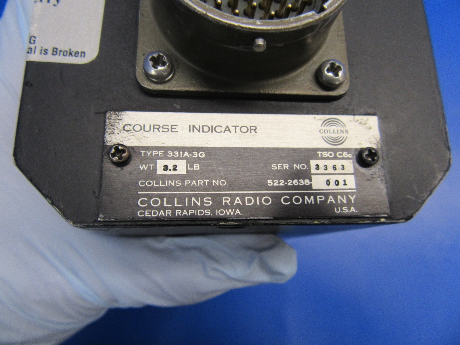 Collins Course Indicator / HSI P/N 3318-3G & 522-2638-001 (1017-24) | eBay