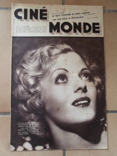 Kodak No 304 IN 1934 Ginger Rogers Merle Oberon Baby The King Buster ...