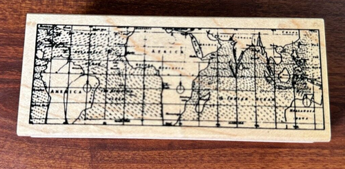 Club Scrap ~ World Map Rubber Stamp ~ P6 | eBay