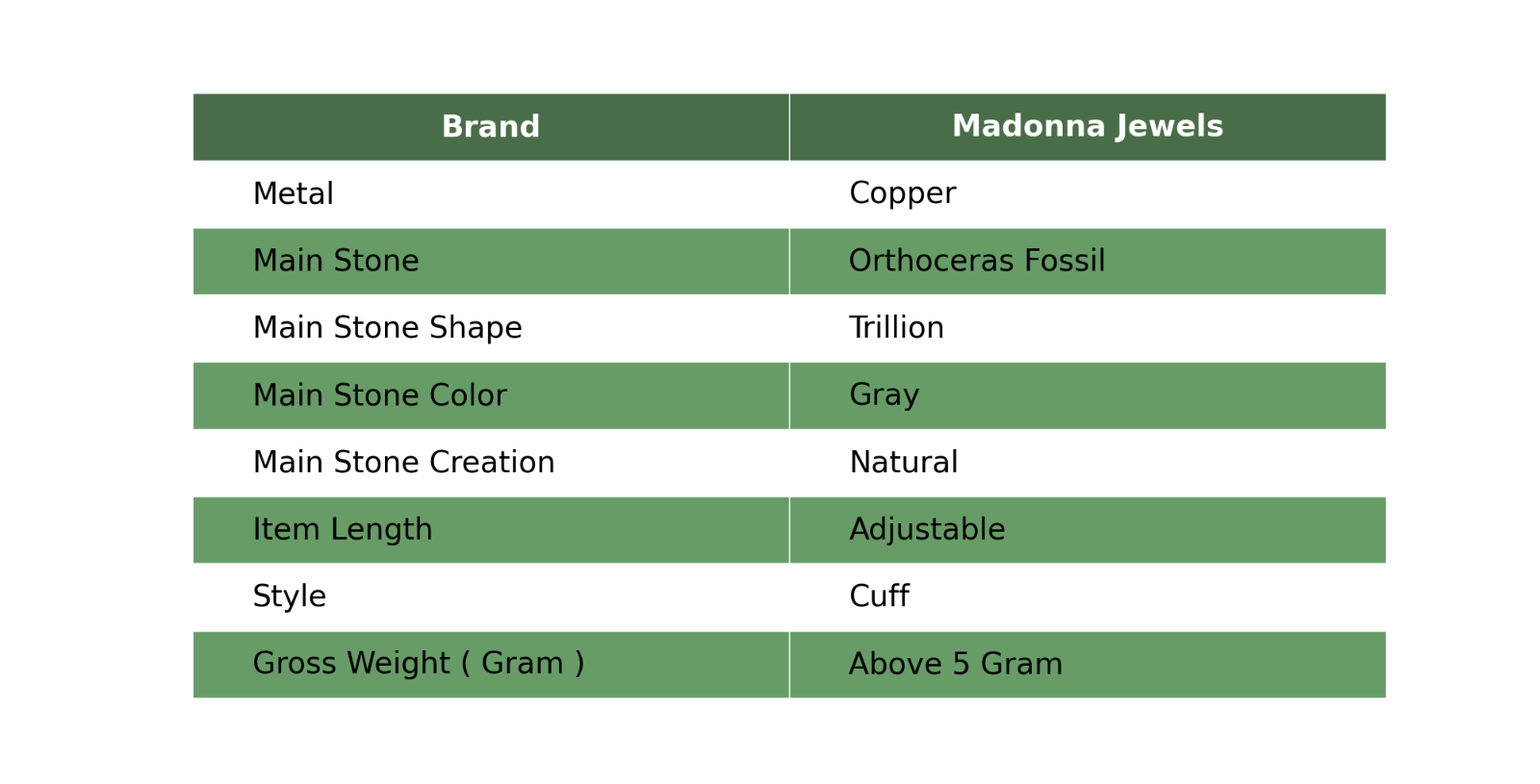 Orthoceras Fossil Wire Wrapped Adjustable Bangle Handcrafted Copper ...