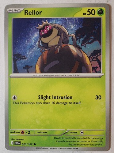 Rellor 023/162 NM / M - Temporal Forces Pokemon Card - $2 Combined ...