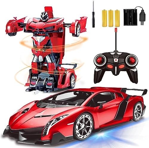 Remote Control RC Car Robot Transformer Rechargeable Toy | eBay