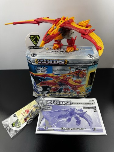 Hasbro ZOIDS Fuzors Blox Z-Builders Fire Phoenix Complete With Stickers, box,etc | eBay