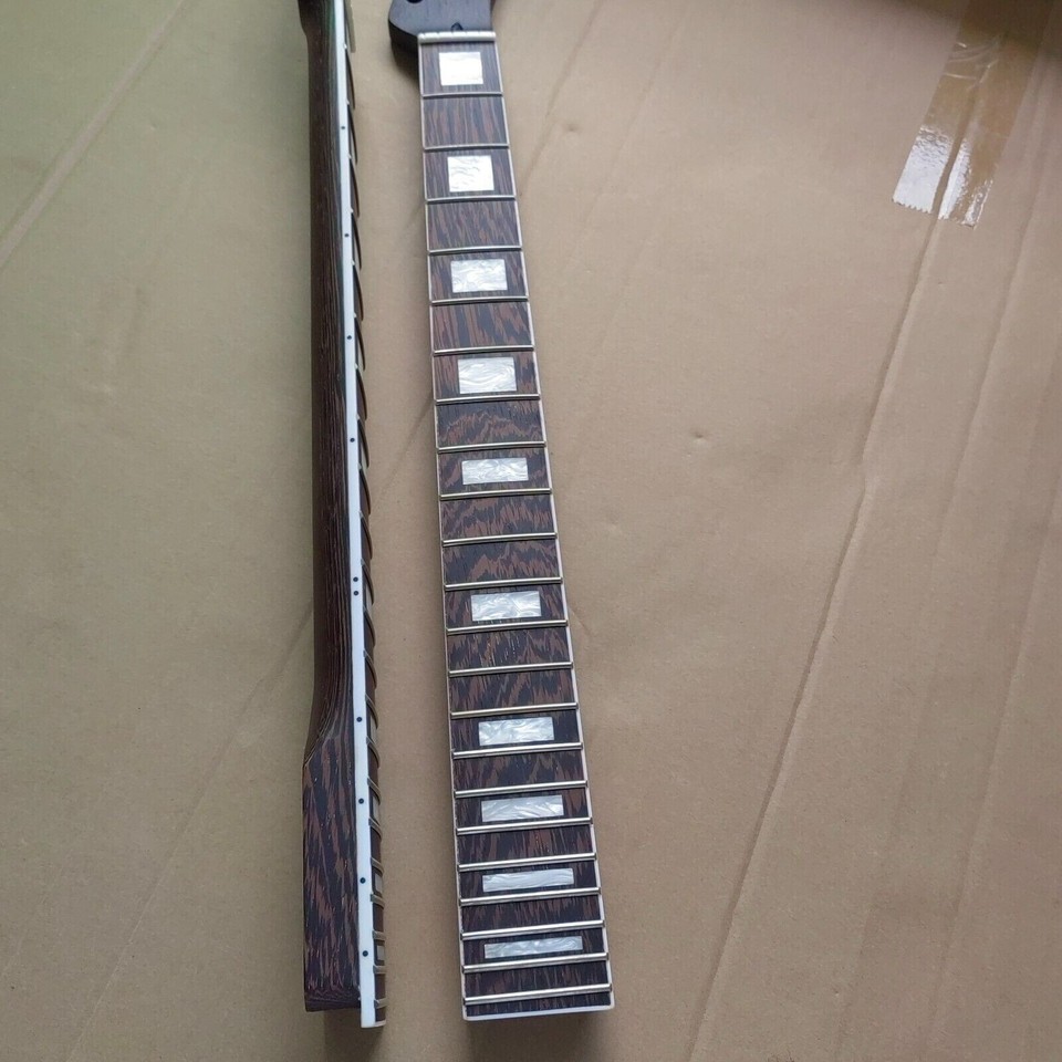 Stainess 22 Fret Electric Guitar Neck Wenge Fingerboard Bone for Fender ...