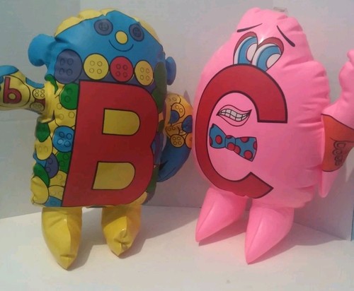 1971 Alphabet Letter People Lot Of 25 Inflatable Characters Arista ...