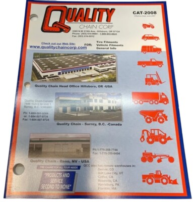 Quality Chain Corp For Tire Fitments, Vehicle Fitments General Info ...