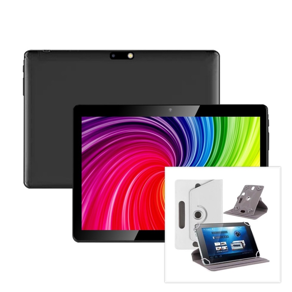 10.1 inch Android 10.0 Tablet (3G) with HD Screen & Leather Case | eBay