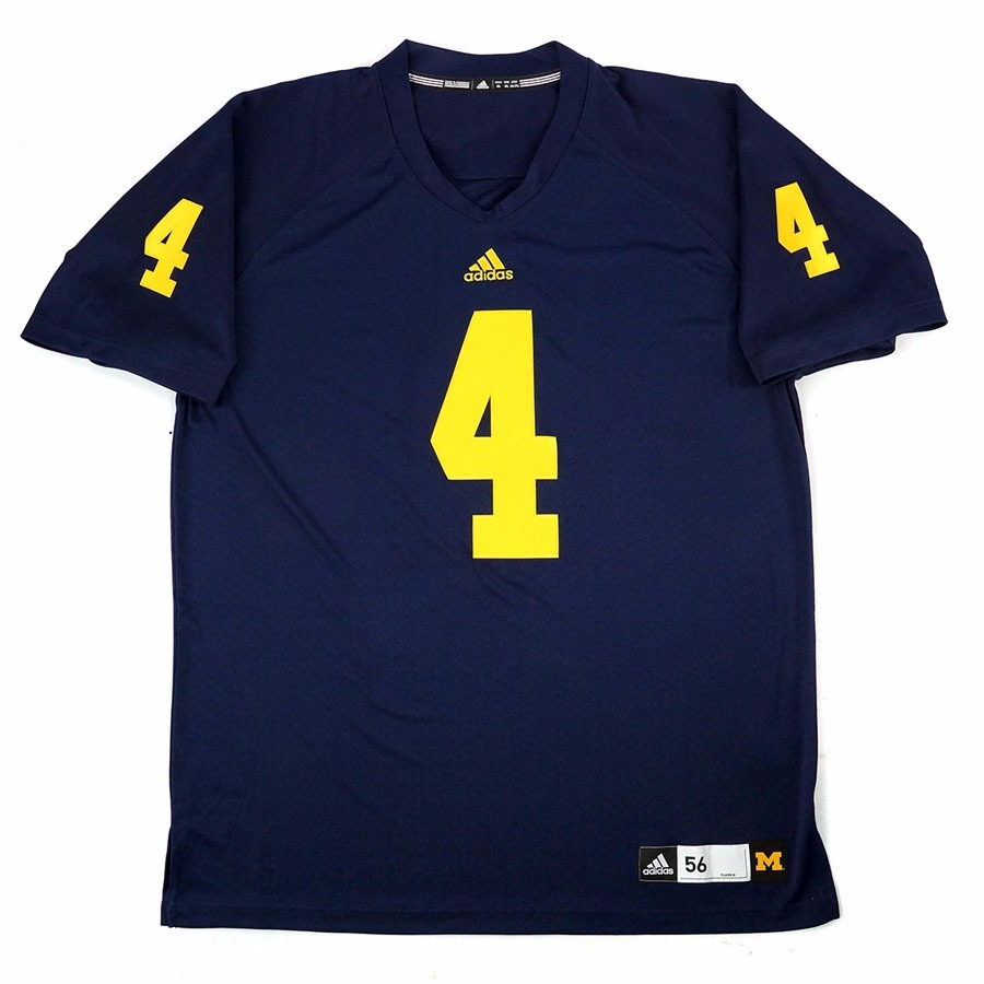 MICHIGAN WOLVERINES ADIDAS AUTHENTIC ON-FIELD GAME FOOTBALL JERSEY MEN ...