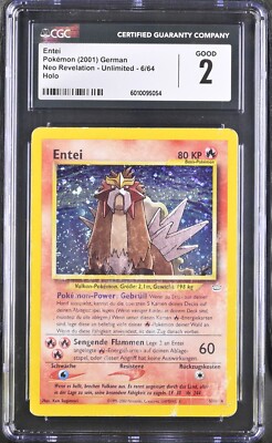 2001 Pokemon Neo Revelation German #6/64 Entei Holo CGC 2 | eBay