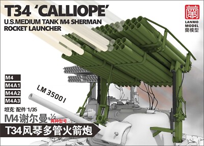 1/35 M4 Sherman Rocket Launcher T34 Calliope w/ M8 Rocket Conversion ...