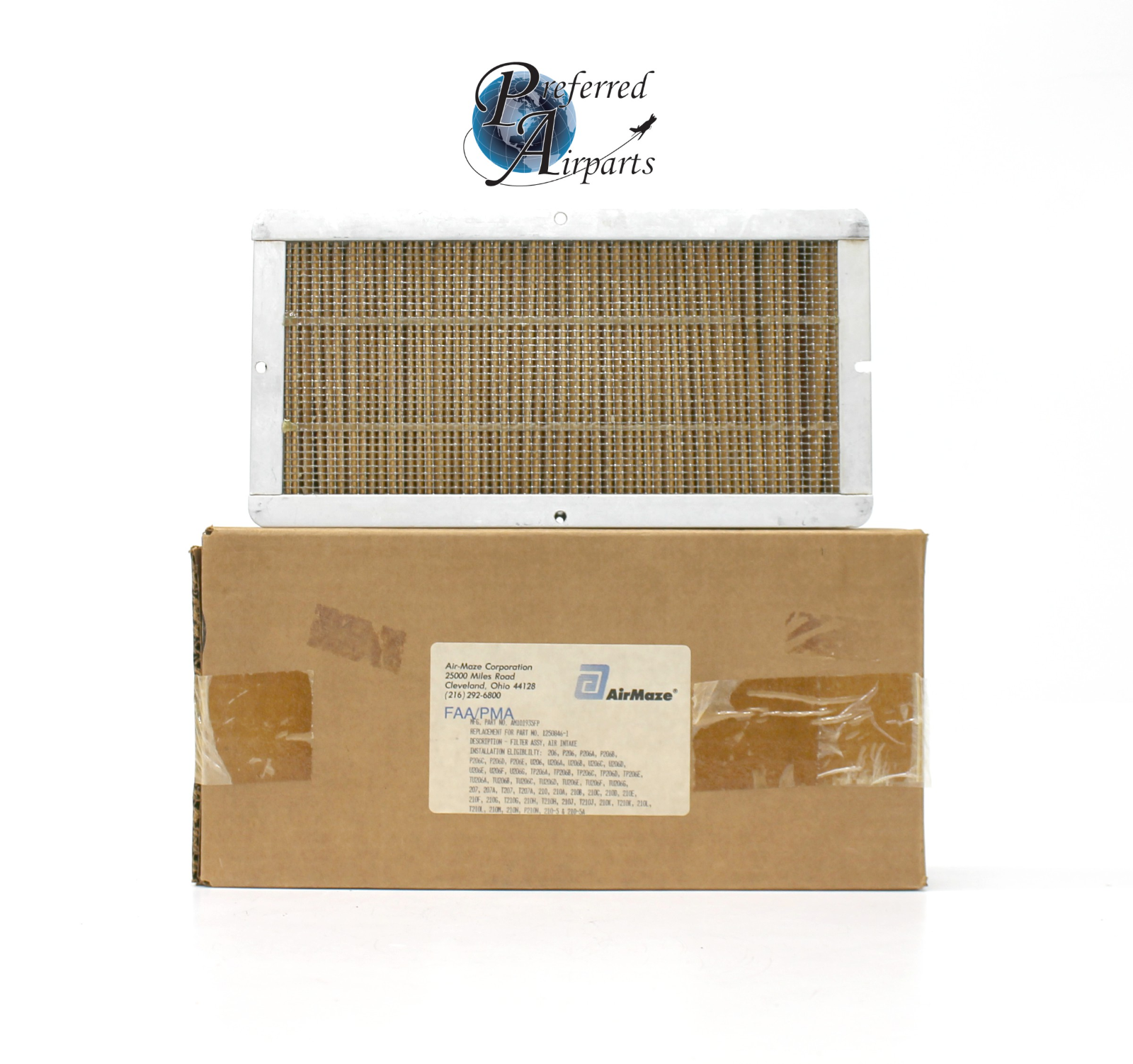 New Air Maze Cessna Aircraft Air Filter p/n AM101935FP. FAA / PMA. | eBay