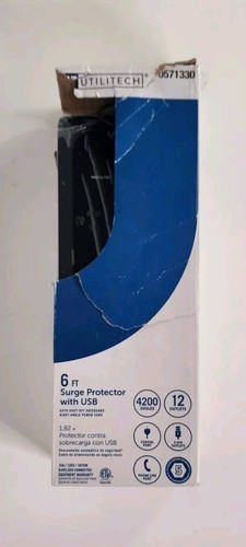 Utilitech 6ft Surge Protector With USB, Brand New! | eBay