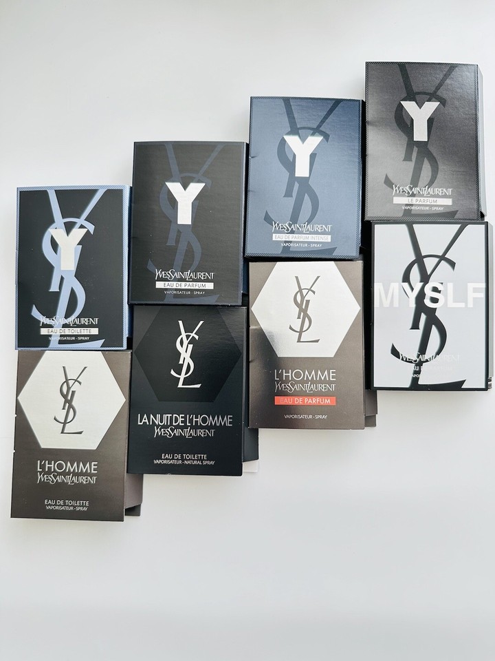 YSL Cologne For Men Sample Size 8pcs (Y, Le Parfum, Intense, L’Homme ...