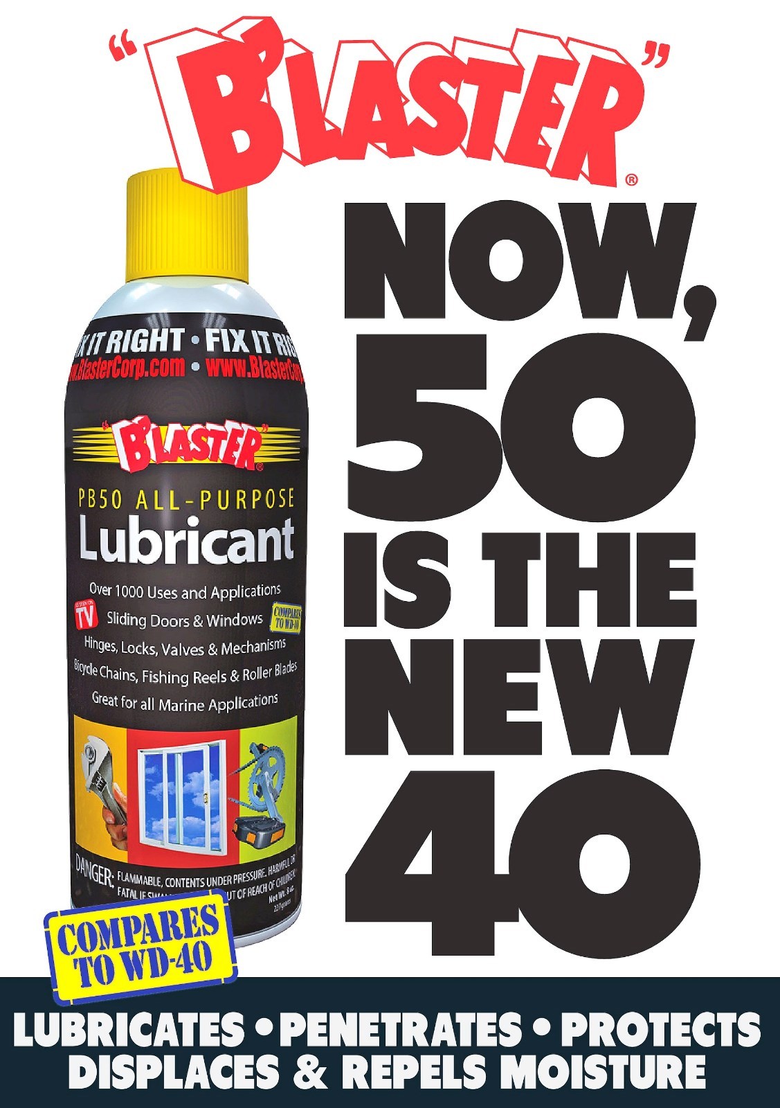 BLASTER All Purpose LUBRICANT 8 oz Aerosol spraY pEnETRaTiNg Oil B ...