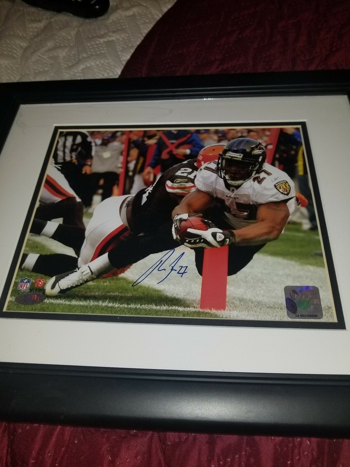 Ravens Ray Rice Autographed Framed Color 8x10 Photo | eBay