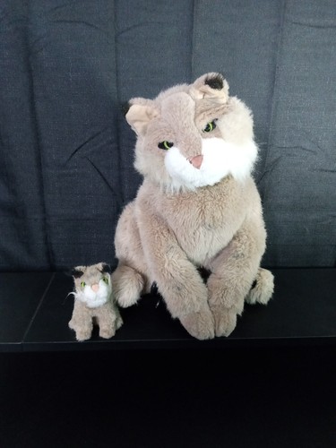 Folkmanis Furry Folk Plush Hand Puppet Bobcat Lynx 15" Stuffed Animal ...