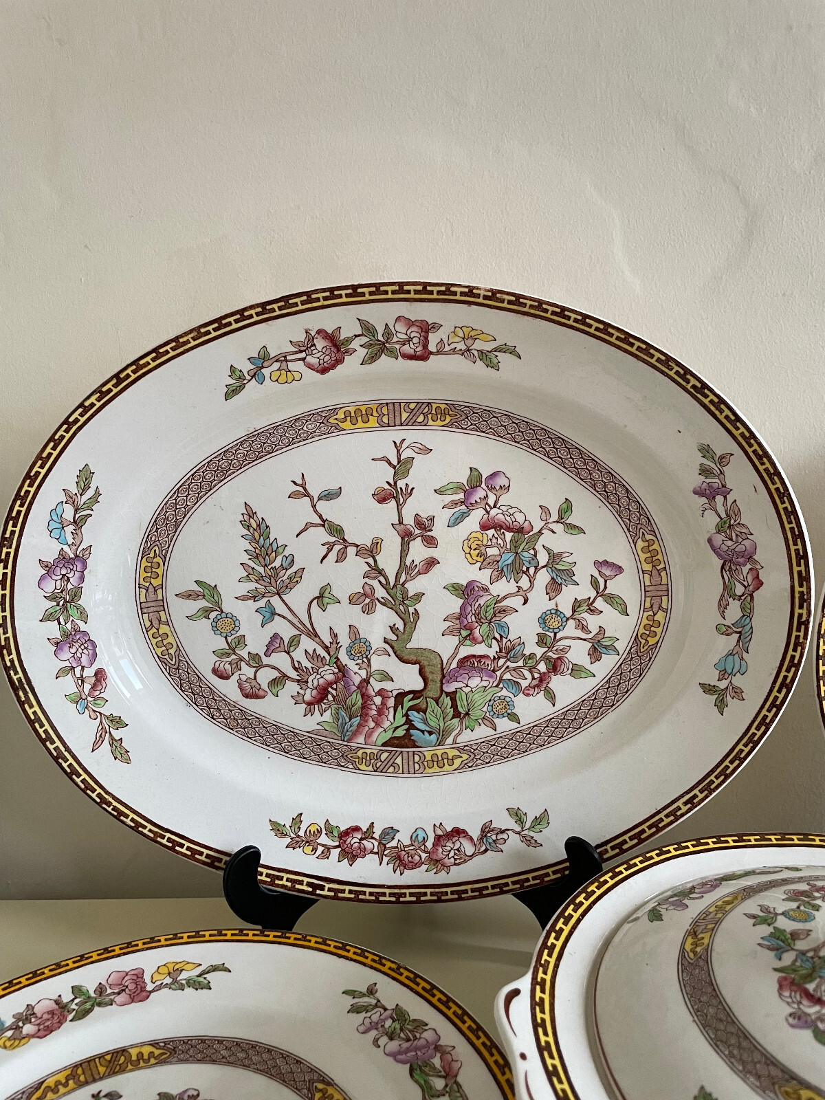 Washington Indian Tree Ironstone Tureen Dinner Plate Platter - Select ...