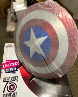 Avengers Captain America Vibranium Shield 24" 75th Anniversary Cosplay ...