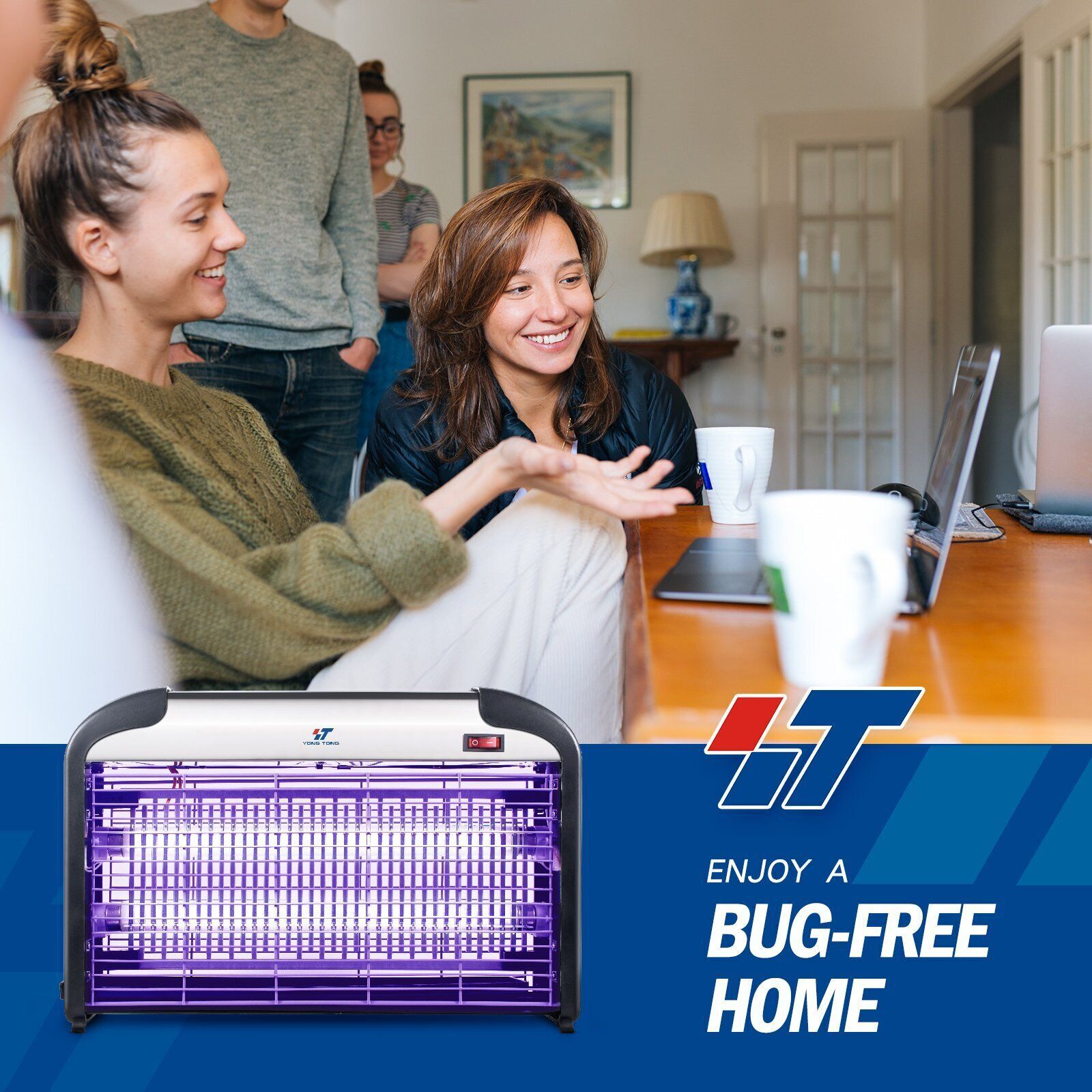 20W 110V Electric Indoor Light UV Mosquitos Fly Killer Bug Zapper Pest ...