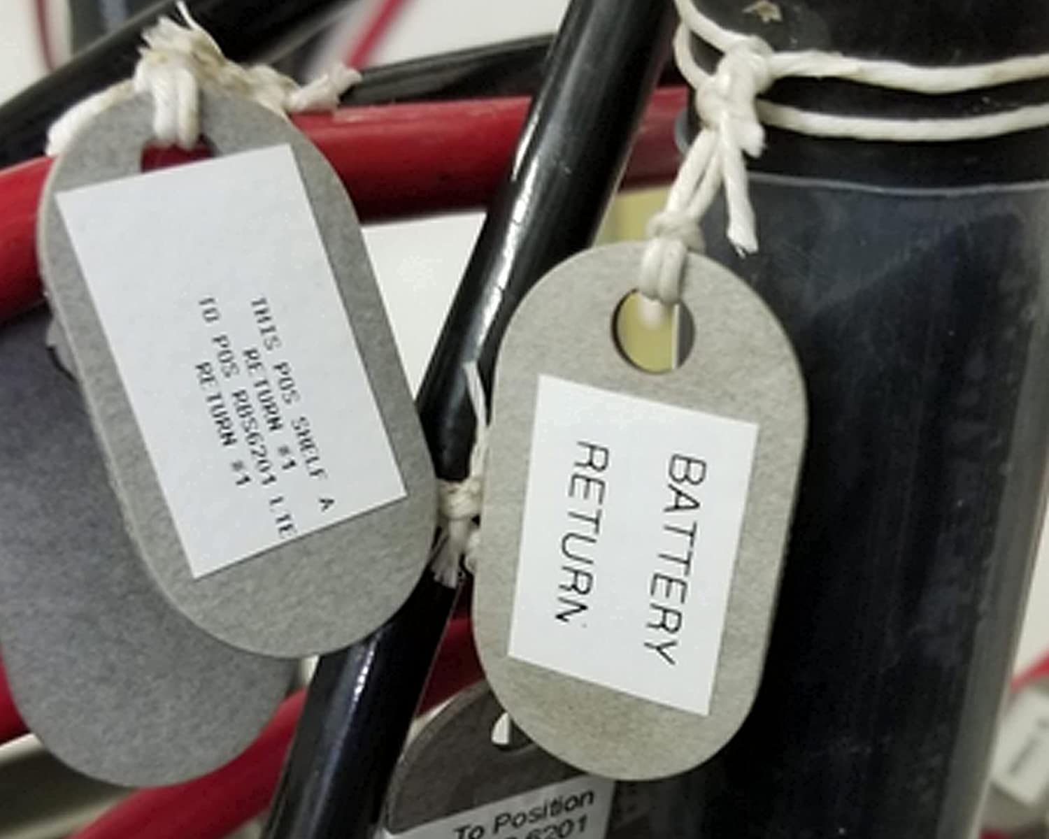 145P Telecom Fiber P-Tags (100 Tags) 1" X 1-3/4" X 0.062" Industrial ...