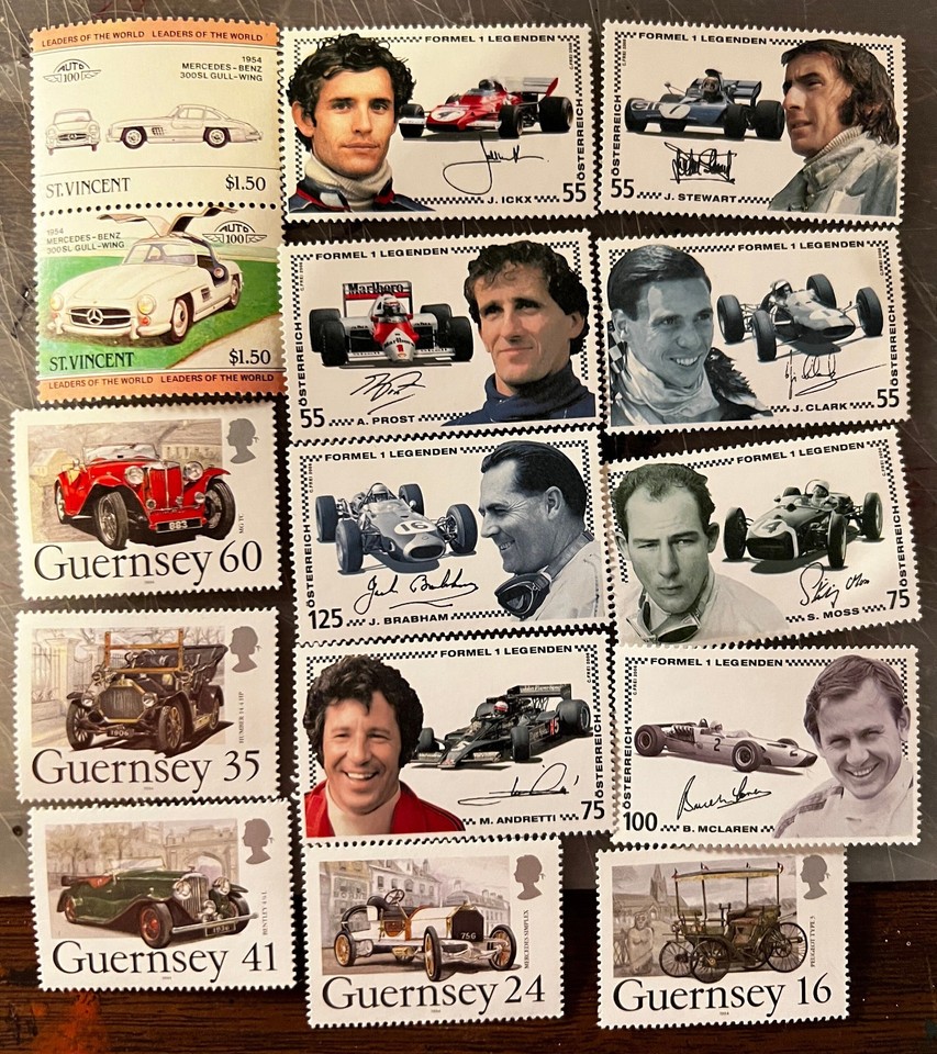 25 CARS & TRUCKS on STAMPS From Around the World - No Duplicates - FREE ...