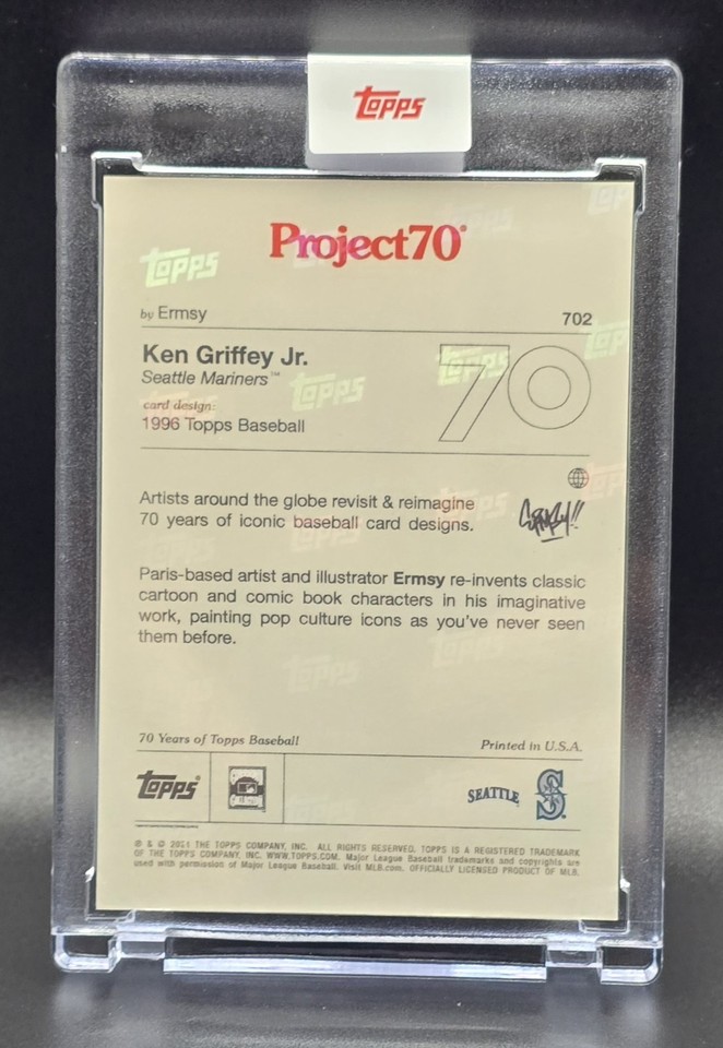 2021 Topps Project 70 KEN GRIFFEY JR 1996 POKEMON By ERMSY Card# 702 | eBay